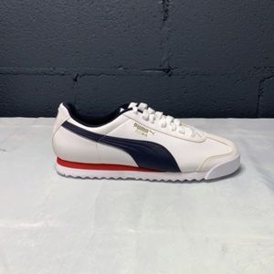 Puma | Shoes | Red White And Blue Roma Sneakers | Poshmark